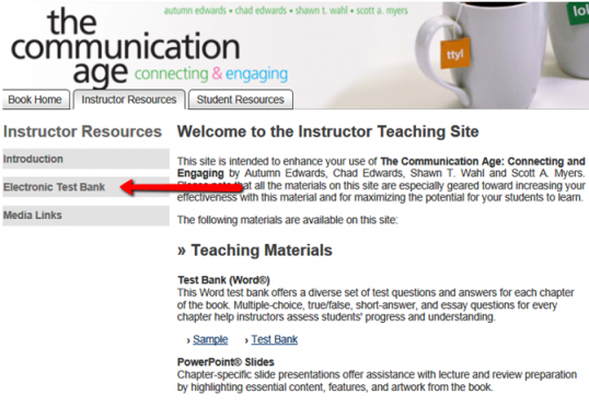 Electronic Test Banks (Respondus and Diploma) | SAGE Companion